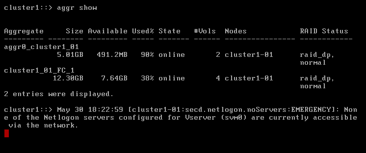 Solved: SVM show None of the LSA Servers configured for Vserver - NetApp Community